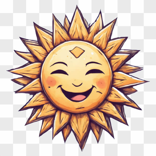 Download Cheerful Cartoon Sun Cartoons Online - Creative Fabrica