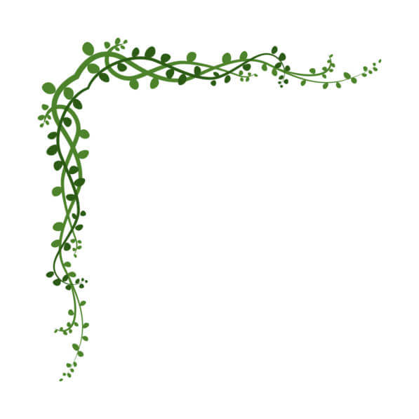 Download Decorative Green Vines Corner Design Borders & Corners Online ...