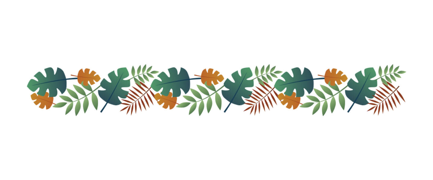 Download Tropical Leaf Border Design Borders & Corners Online ...