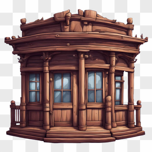 Download Rustic Wooden Structure Cartoons Online - Creative Fabrica