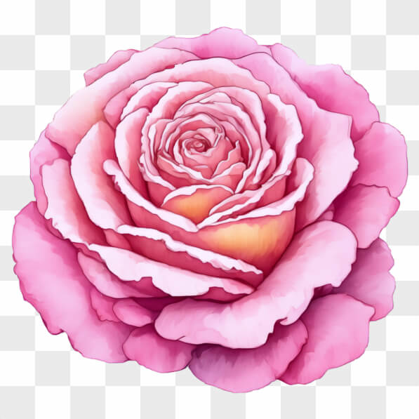 Descarga Hermosa rosa rosa en plena floración Cartoons En Línea ...