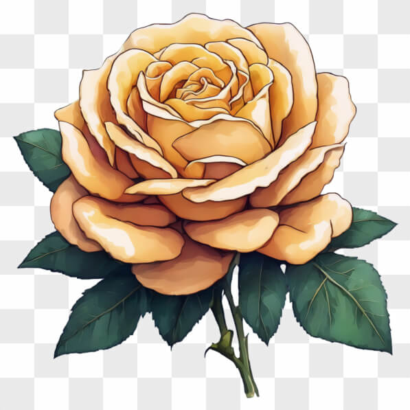 Download Illustrated Yellow Rose Cartoons Online - Creative Fabrica