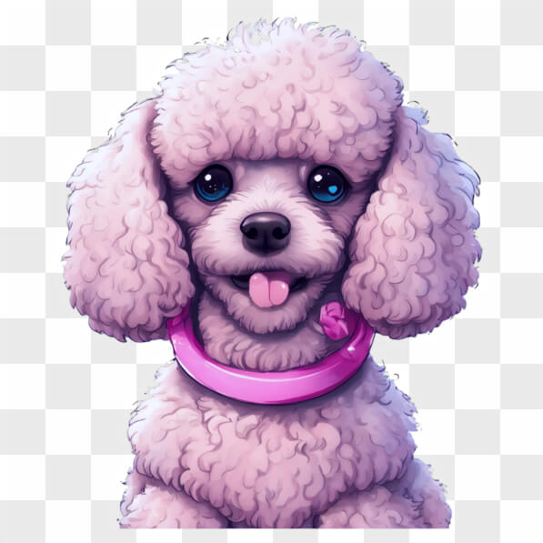 Download Cute Pink Poodle Cartoons Online - Creative Fabrica