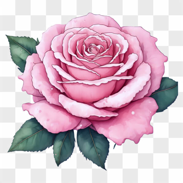 Download Beautiful Pink Rose Illustration Cartoons Online - Creative ...