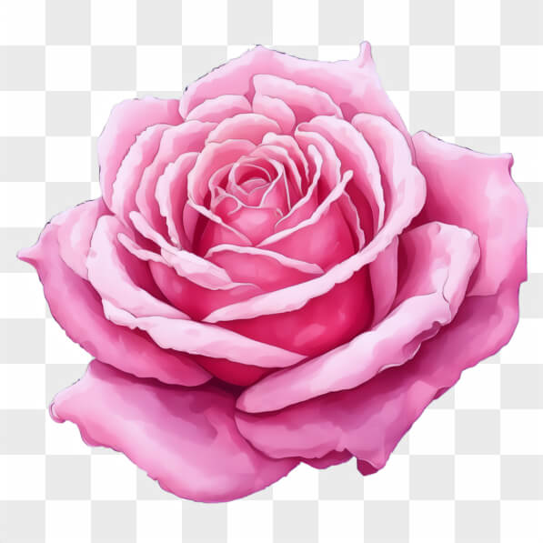 Download Close-Up of a Beautiful Pink Rose Cartoons Online - Creative ...
