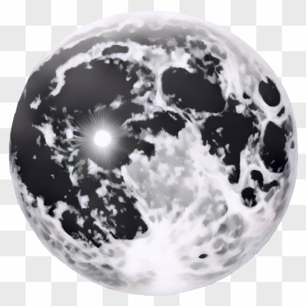 Download Stylized Moon with Celestial Light Cartoons Online - Creative ...