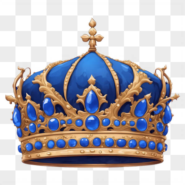 Download Regal Blue Crown Cartoons Online - Creative Fabrica