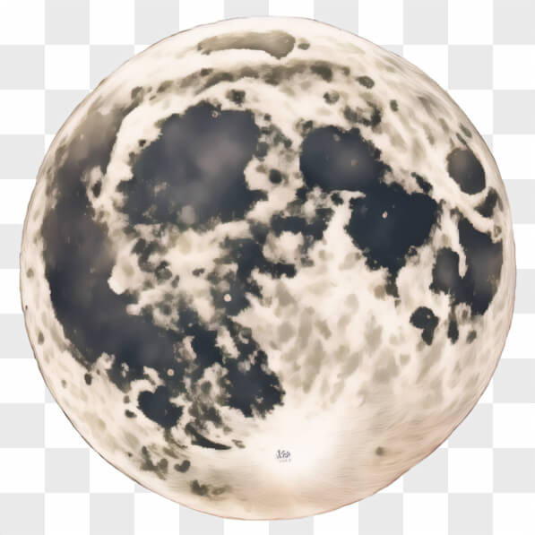 Download Illustration of the Moon with Craters and Surface Textures ...