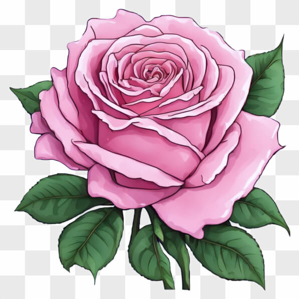 Descarga Rosa Rosa Ilustrada Cartoons En Línea - Creative Fabrica