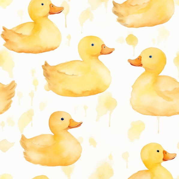 Download Pattern of Yellow Ducks Patterns Online - Creative Fabrica