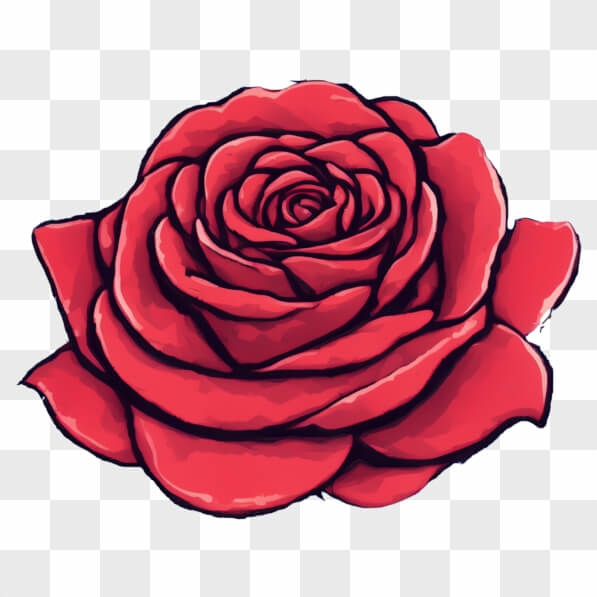 Download Illustrated Red Rose Cartoons Online - Creative Fabrica