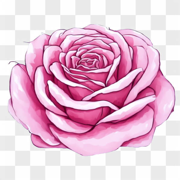 Descarga Rosa Rosa Ilustrada Cartoons En Línea - Creative Fabrica
