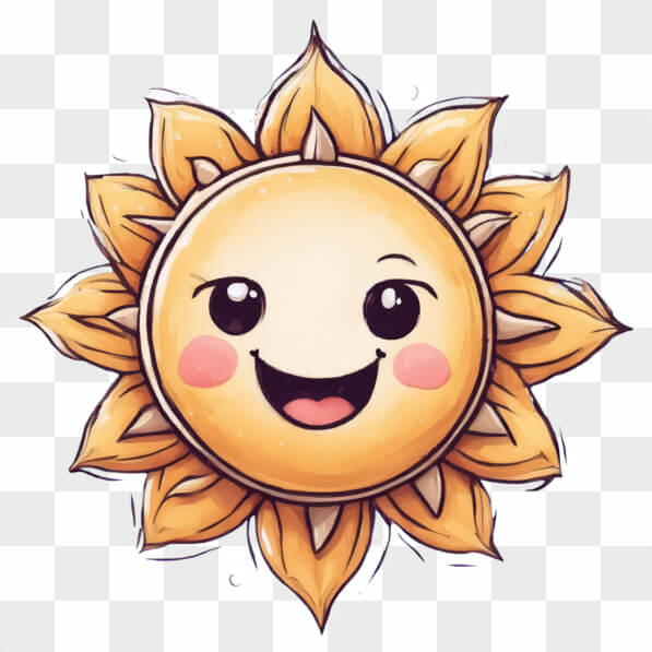 Download Cheerful Cartoon Sun Cartoons Online - Creative Fabrica
