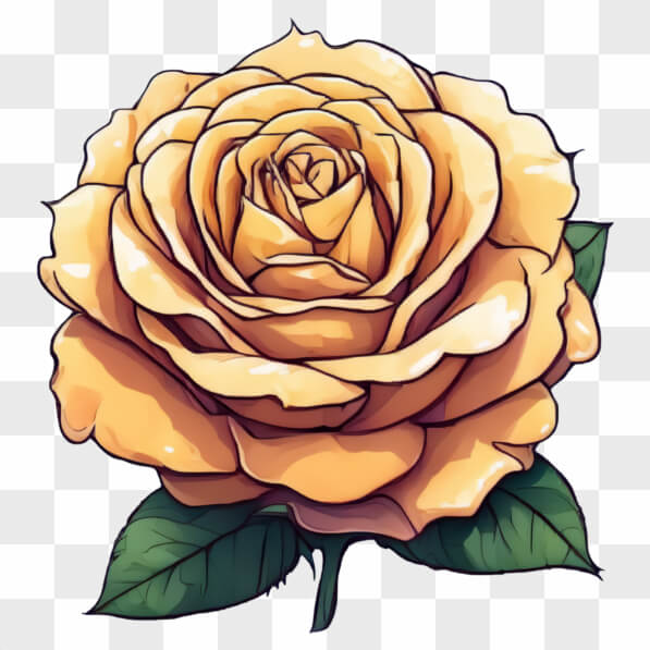Download Illustrated Yellow Rose Cartoons Online - Creative Fabrica