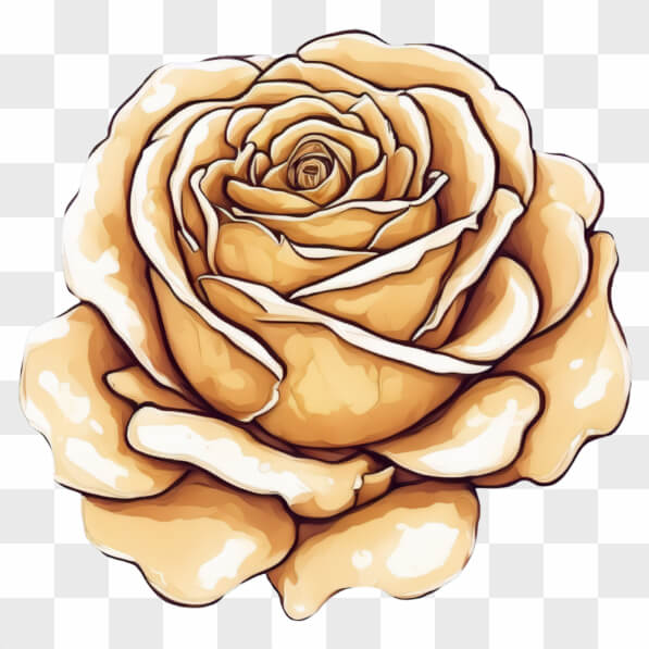 Download Stylized Yellow Rose Cartoons Online - Creative Fabrica