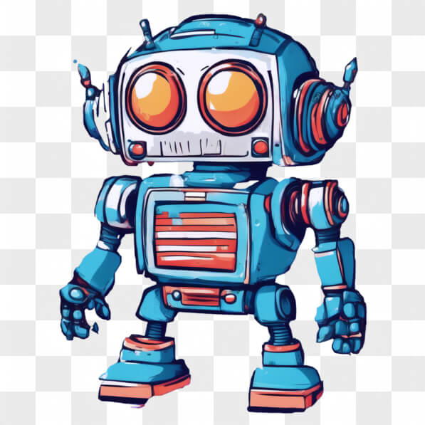 Download Colorful Cartoon Robot Cartoons Online - Creative Fabrica