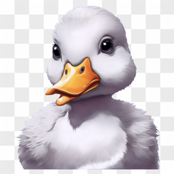 Download Cute Cartoon Duck with Fluffy Feathers Cartoons Online ...