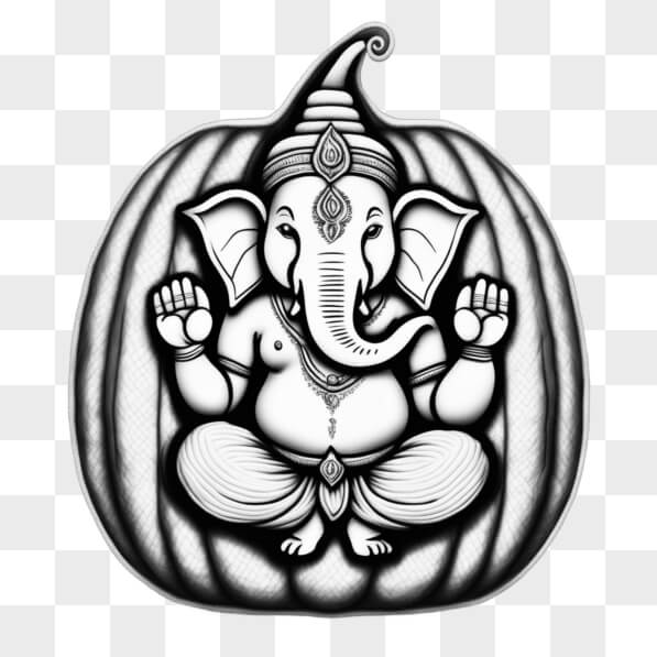 Download Stylized Illustration of Ganesha Sketches Online - Creative ...