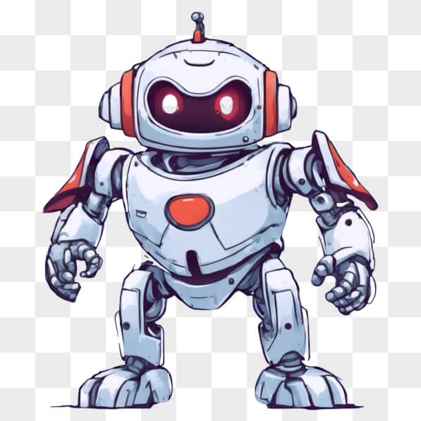 Download Cartoon Robot with Friendly Design Cartoons Online - Creative ...