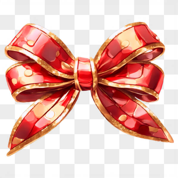 Download Kawaii Rode Strik met Gouden Accenten Kawaii online op ...