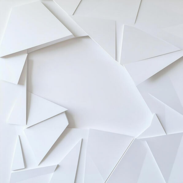 Descarga Formas Geométricas Blancas sobre un Fondo Blanco Fondos En ...