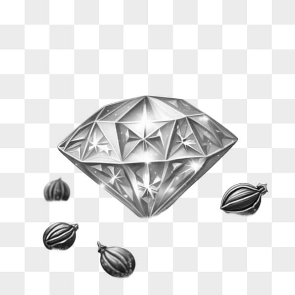 Download Stylized Diamond with Surrounding Objects Sketches Online ...
