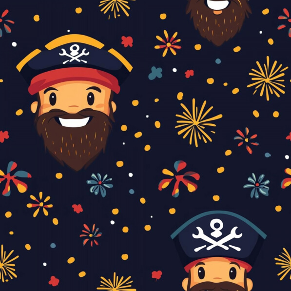 Download Playful Pirate Pattern Patterns Online - Creative Fabrica