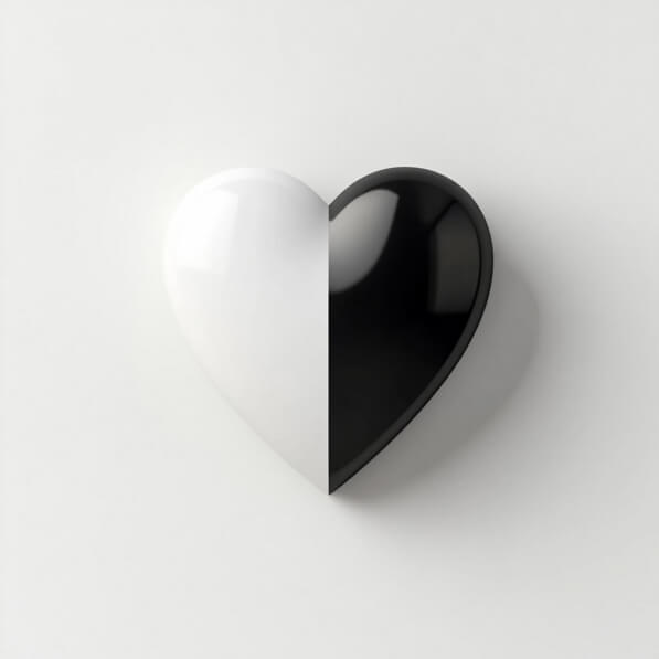 Descarga Corazón de Dos Colores Fondos En Línea - Creative Fabrica