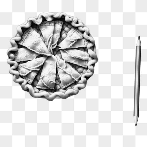 Download Detailed Illustration of a Pie Sketches Online - Creative Fabrica