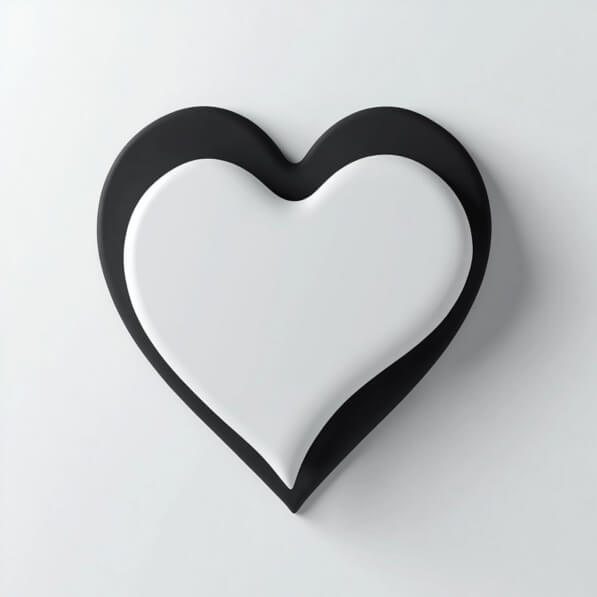 Download Stylized Black and White Heart Shape Backgrounds Online ...