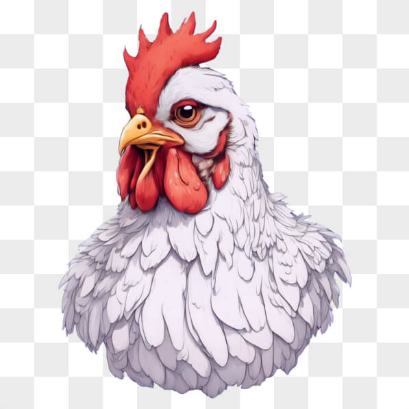 Download Illustrated Chicken Portrait Cartoons Online - Creative Fabrica