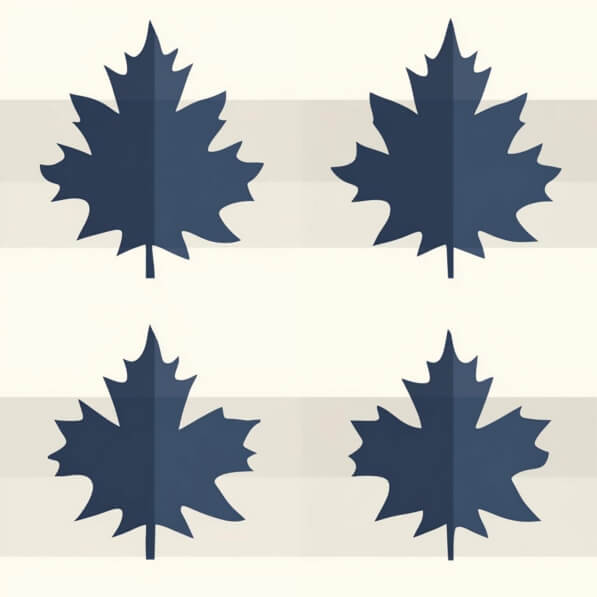 Download Stylized Maple Leaves on Cream Background Patterns Online ...