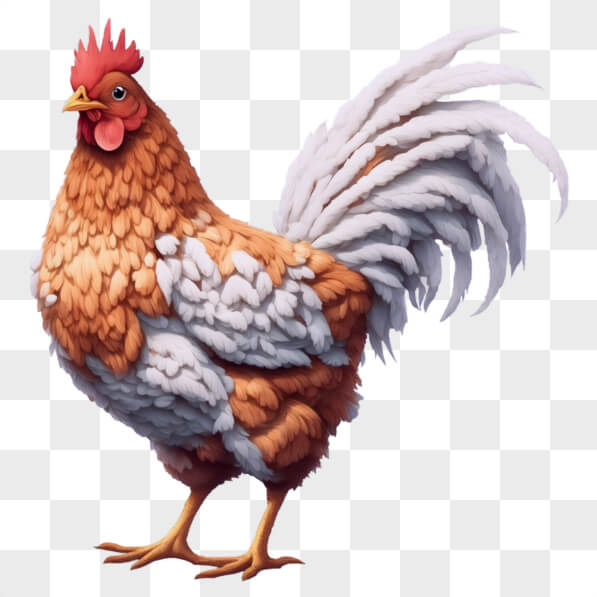 Descarga Pollo Ilustrado con Plumas Vibrantes Cartoons En Línea ...