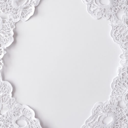 Download Elegant White Lace Frame on Blank Background Backgrounds ...