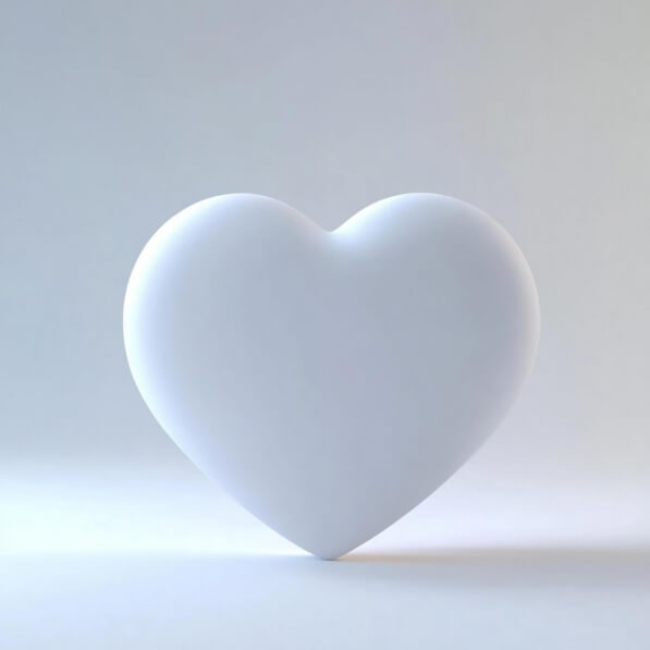 Descarga Objeto de Corazón Blanco Minimalista Fondos En Línea ...
