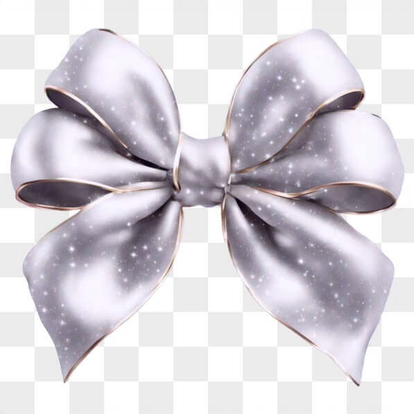 Download Kawaii Gray Bow with Starry Pattern Kawaii Online - Creative ...