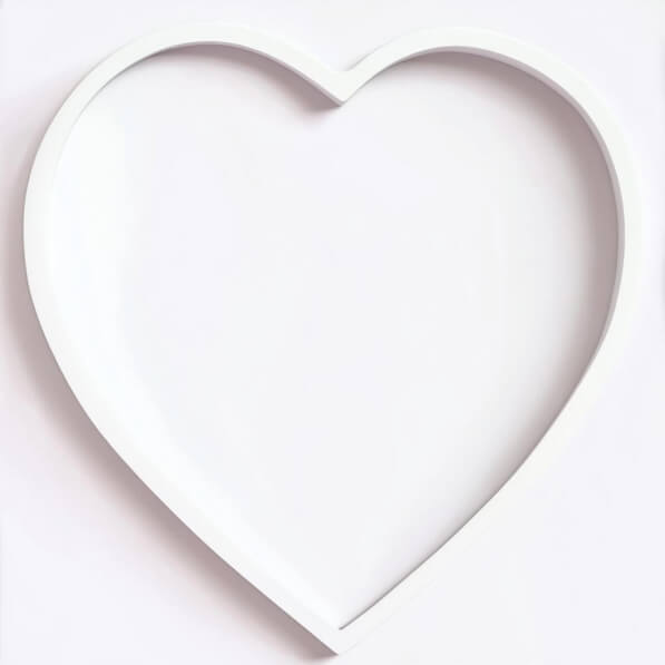 Download Minimalist White Heart Frame Backgrounds Online - Creative Fabrica
