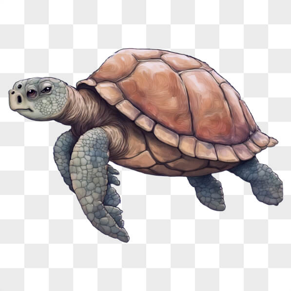 Download Illustrated Turtle Swimming in Water Cartoons Online ...