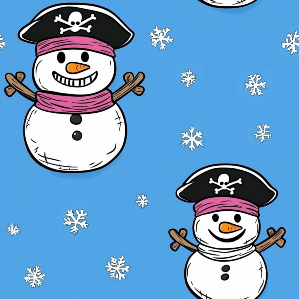 Download Pirate Snowmen in Winter Wonderland Patterns Online - Creative ...