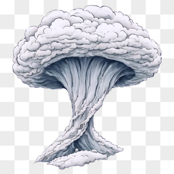 Download Stylized Mushroom Cloud Cartoons Online - Creative Fabrica