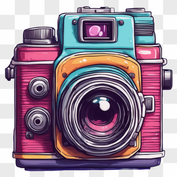 Download Colorful Vintage Camera Cartoons Online - Creative Fabrica