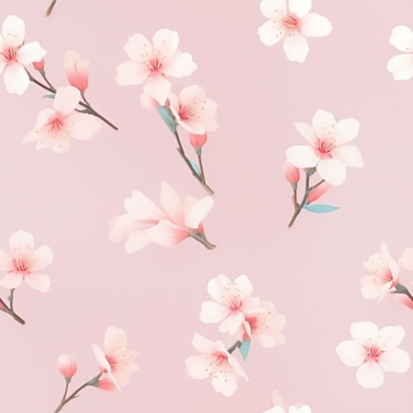Download Cherry Blossom Floral Pattern Patterns Online - Creative Fabrica