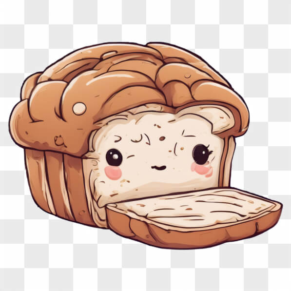 Download Cute Animated Loaf of Bread Cartoons Online - Creative Fabrica