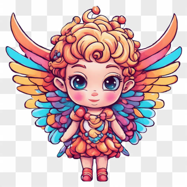 Descarga Querubín de dibujos animados colorido con alas Cartoons En ...