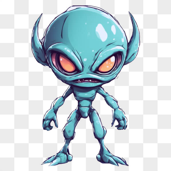 Download Cartoon Alien Character Cartoons Online - Creative Fabrica