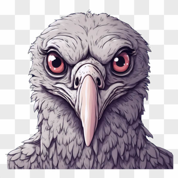 Download Illustration of a Bird with Intense Eyes Cartoons Online ...