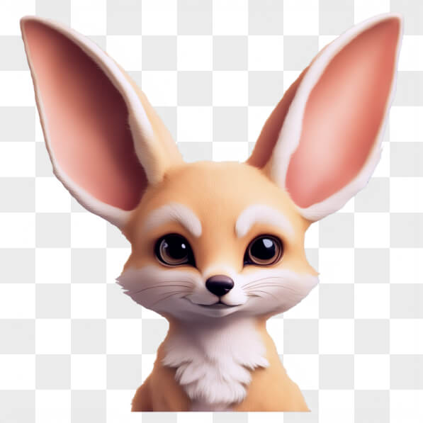 Download Cute Fennec Fox with Oversized Ears Cartoons Online - Creative ...
