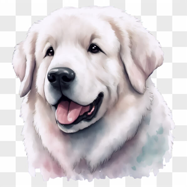 Descarga Perro blanco amistoso con abrigo esponjoso Cartoons En Línea ...