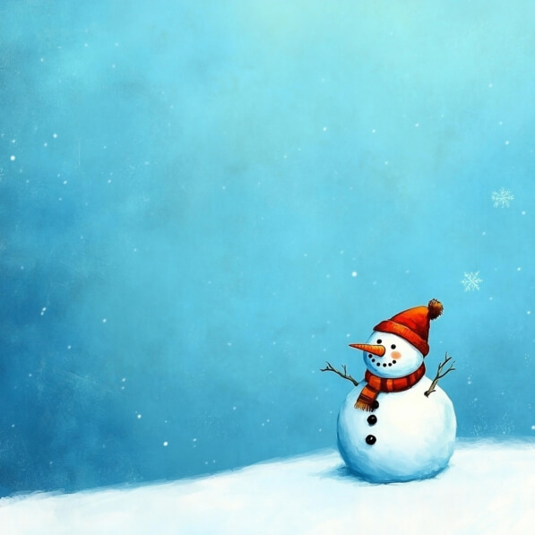 Download Cheerful Snowman in a Winter Wonderland Backgrounds Online ...