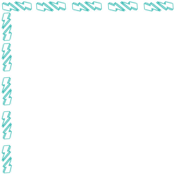 Download Stylized Lightning Bolt Border Borders & Corners Online ...